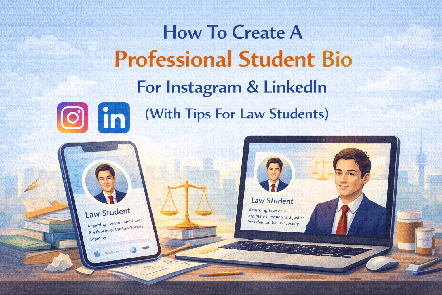 How To Create A Professional Student Bio For Instagram & LinkedIn (With ...